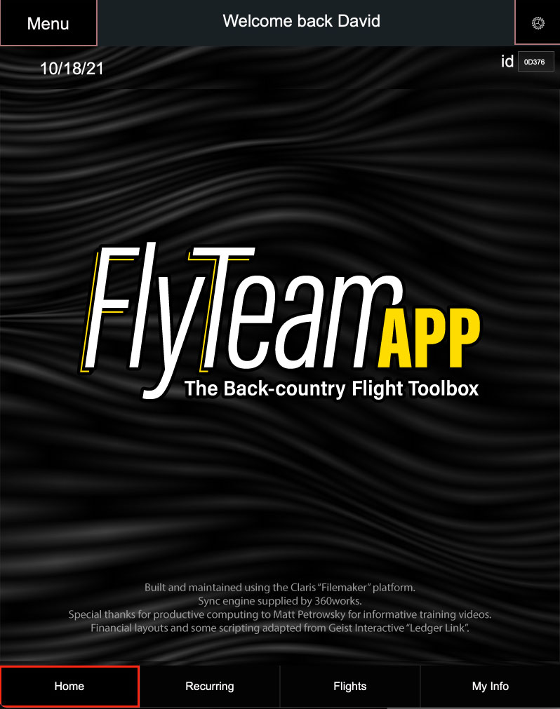The Back-country Flight Toolbox - FlyTeam App